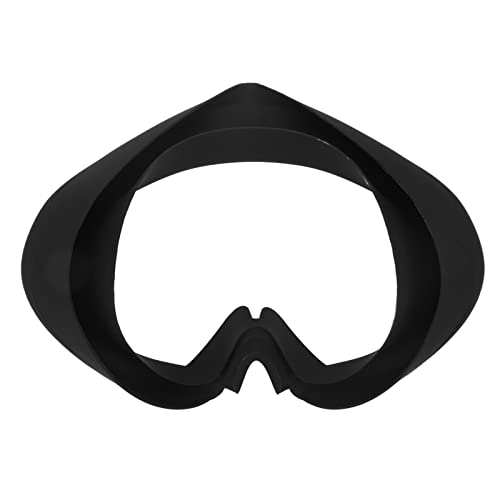 VR Face Pad, Wearresistant Builtin Silicone VR Face Cover, Comfortable for Gaming (Black)