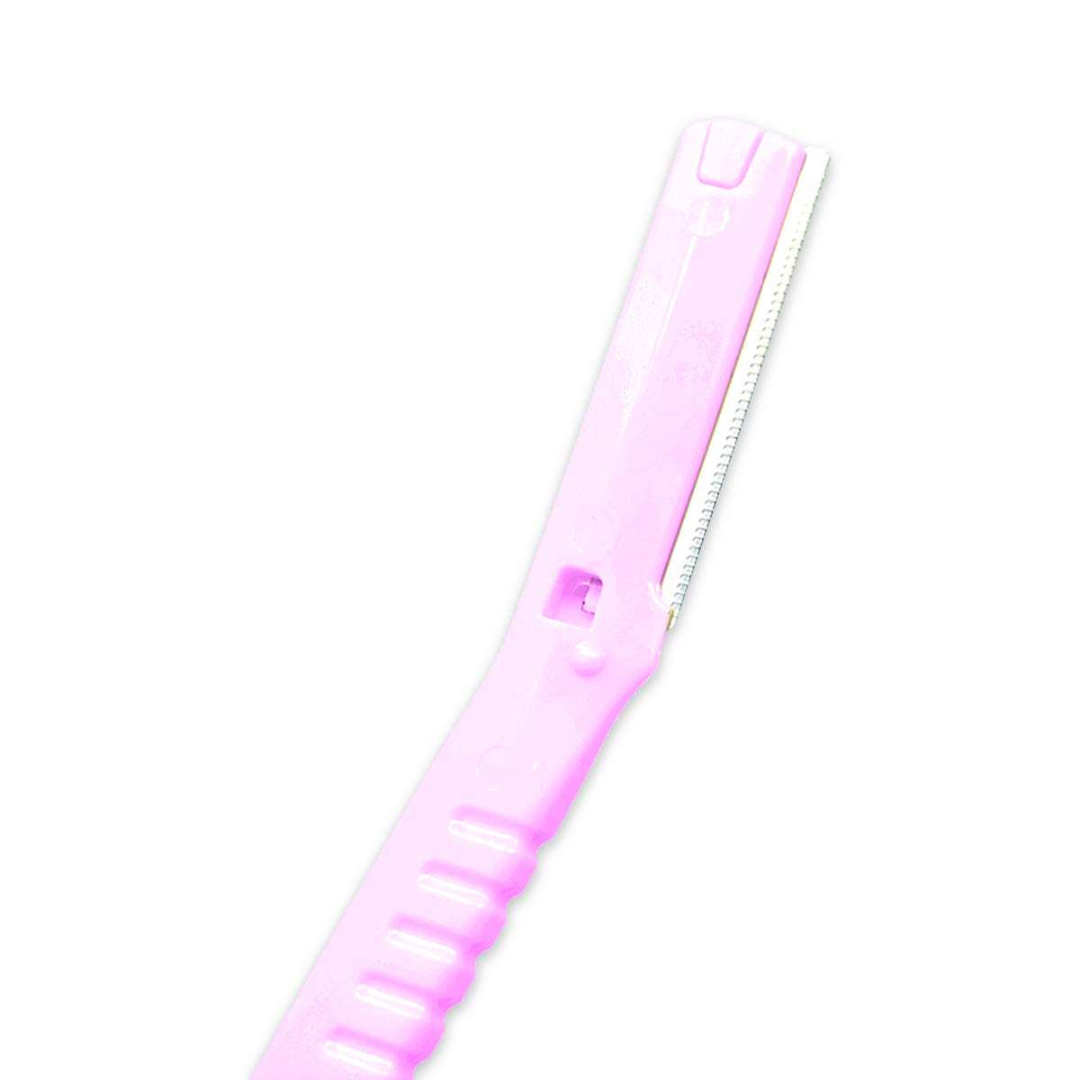 Multipurpose Facial Razor & Eyebrow Shaper With Fitted Cover/Straight Blade Style/Green Yellow Pink 3 Pack