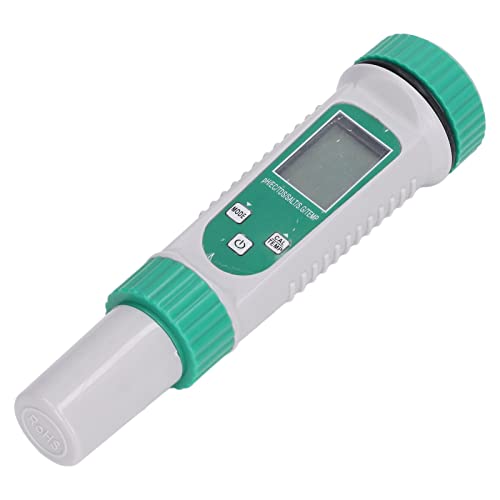 Water Quality Tester, Large Display Screen TDS Meter Wide Testing Range 6 in 1 for Aquarium