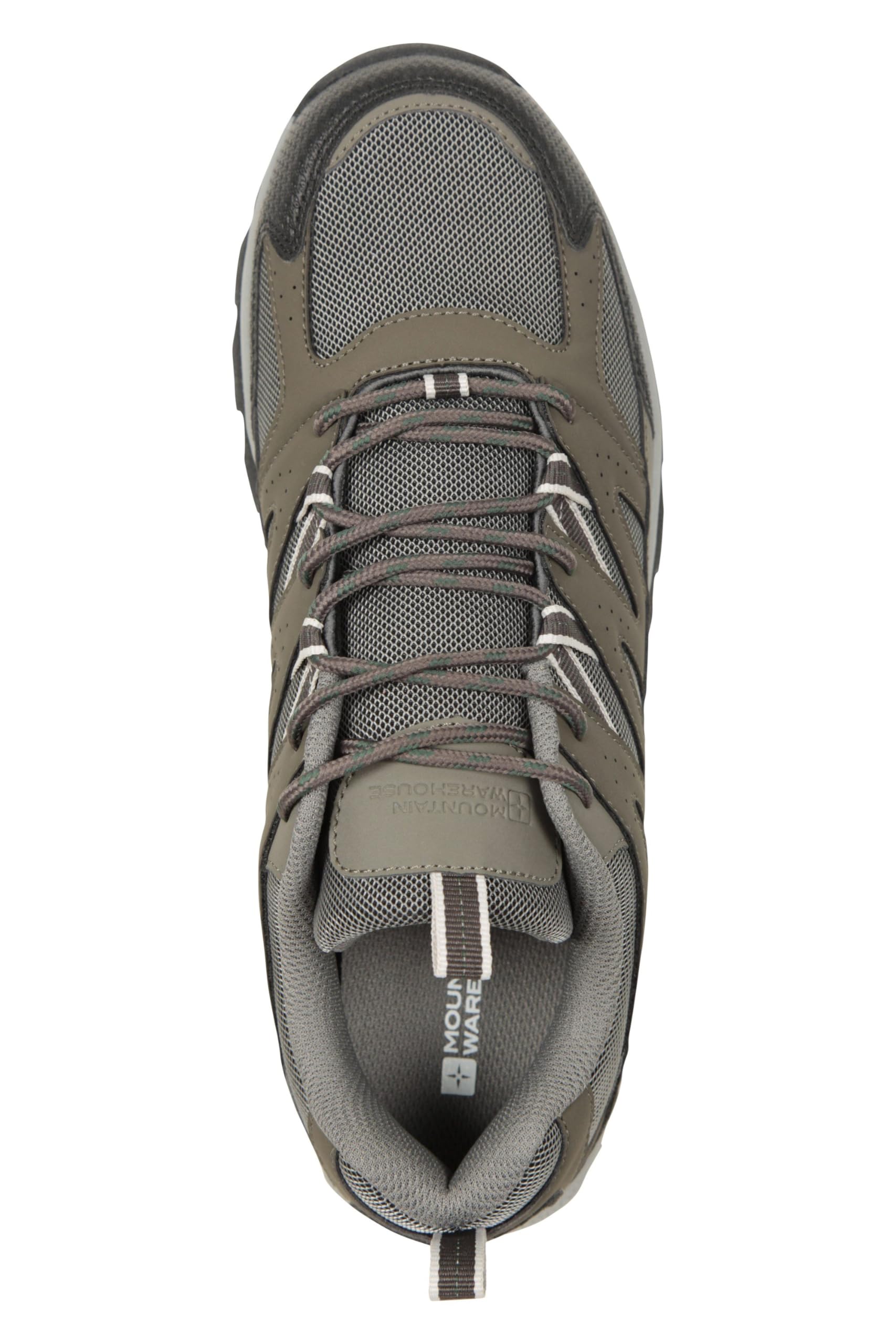 Mountain Warehouse Mens Shoes - Suede Mesh Upper Walking Shoes Dark Grey 10 M US Men