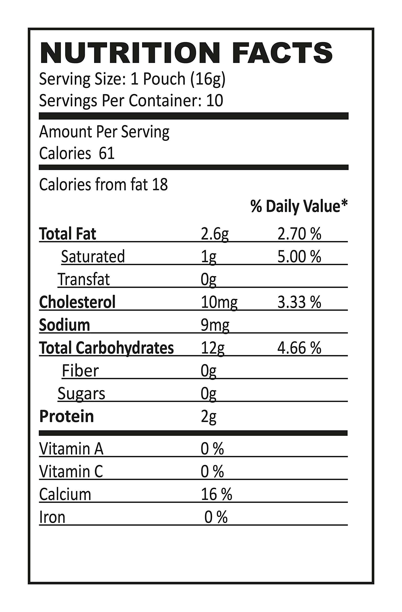 Quik Café Unsweetened Madras Coffee - 10 Count - All Natural Preservative Free Authentic Instant Coffee Latte