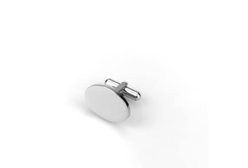 Stainless Steel Cufflinks Men's Shirt Cuff Studs Oval Single