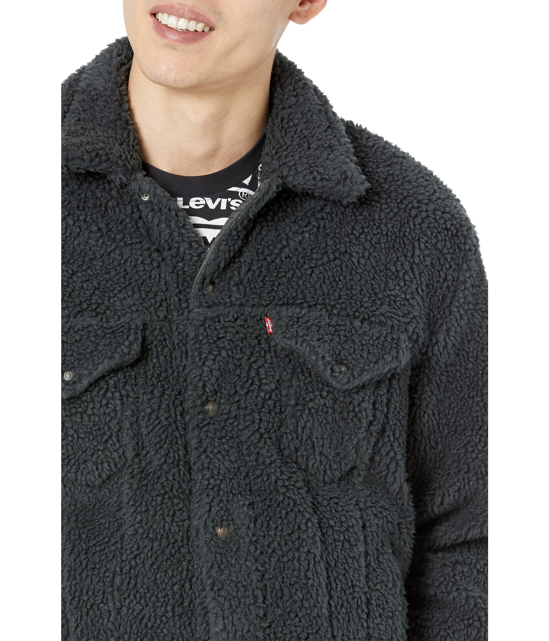 Levi's Men's Cozy Vintage Sherpa Trucker Jacket, Unexplored, Small