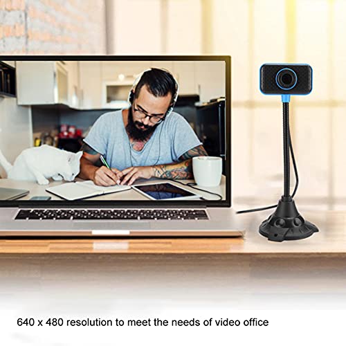 Vikye Web Camera, USB PC Computer Webcam, ABS Webcam with 360 Degree Rotation for Desktop or Laptop, Webcam for Recording, Calling, Conferencing, Gaming