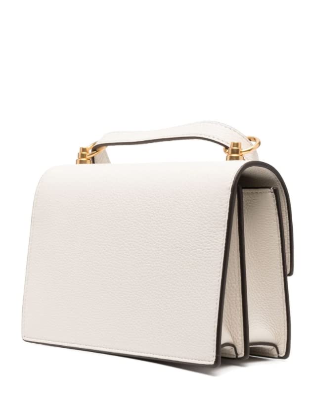 Tory Burch Women's Miller New Ivory Leather Small Shoulder Handbag