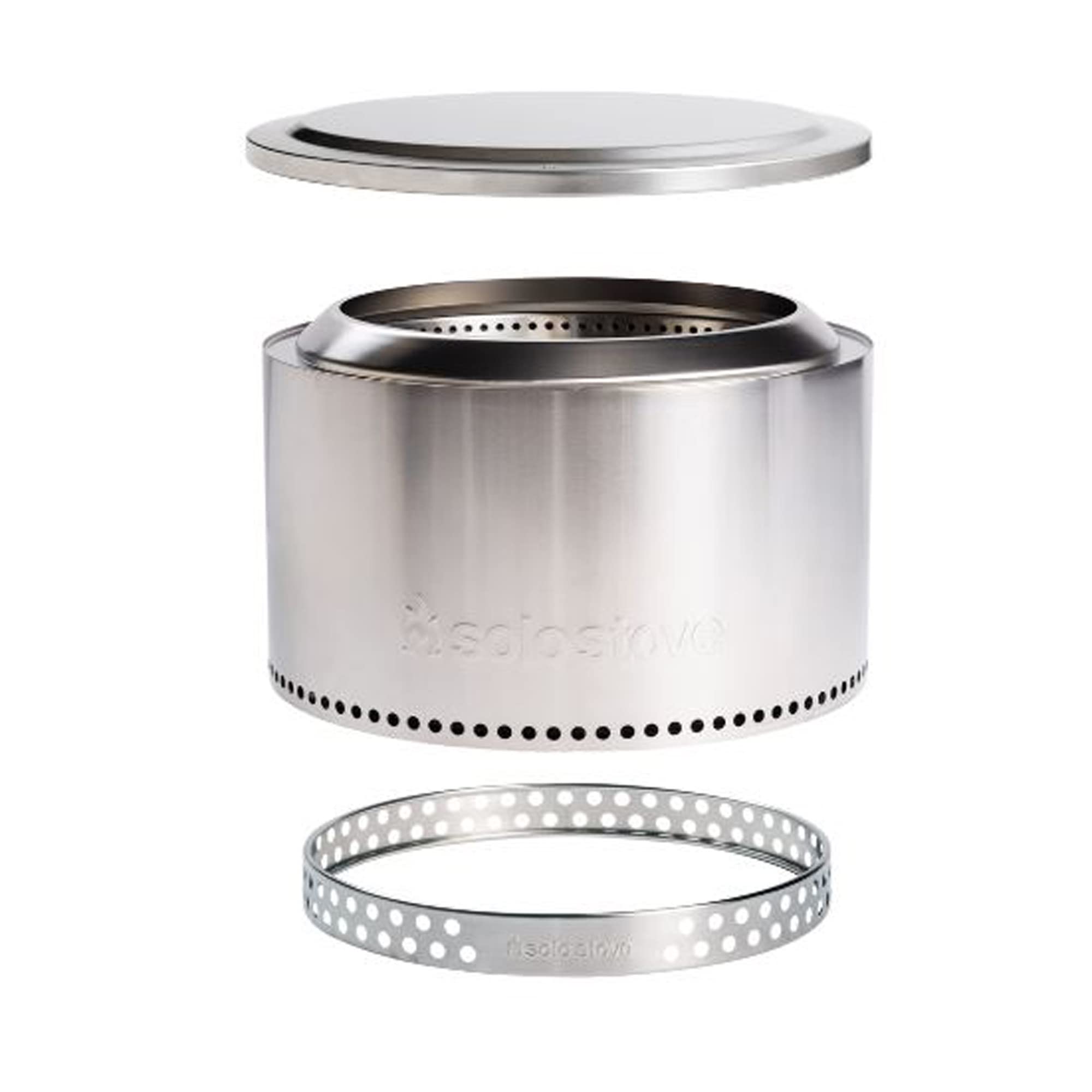 Solo Stove Yukon Essential Bundle | Portable Smokeless Fire Pit Stainless Steel for Wood Burning, Incl. Yukon Fire Pit, Lid and Stand, Diameter: 27in, Height: 19.8in, Weight: 40.35lbs
