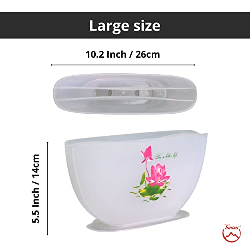 TANISA Rice Paper Water Bowl – Rice Paper Holder for Spring Rolls, Summer Rolls, Egg Rolls- Roll/Fresh Spring Roll Kit – 10.2 inch (Rice Paper NOT Included)