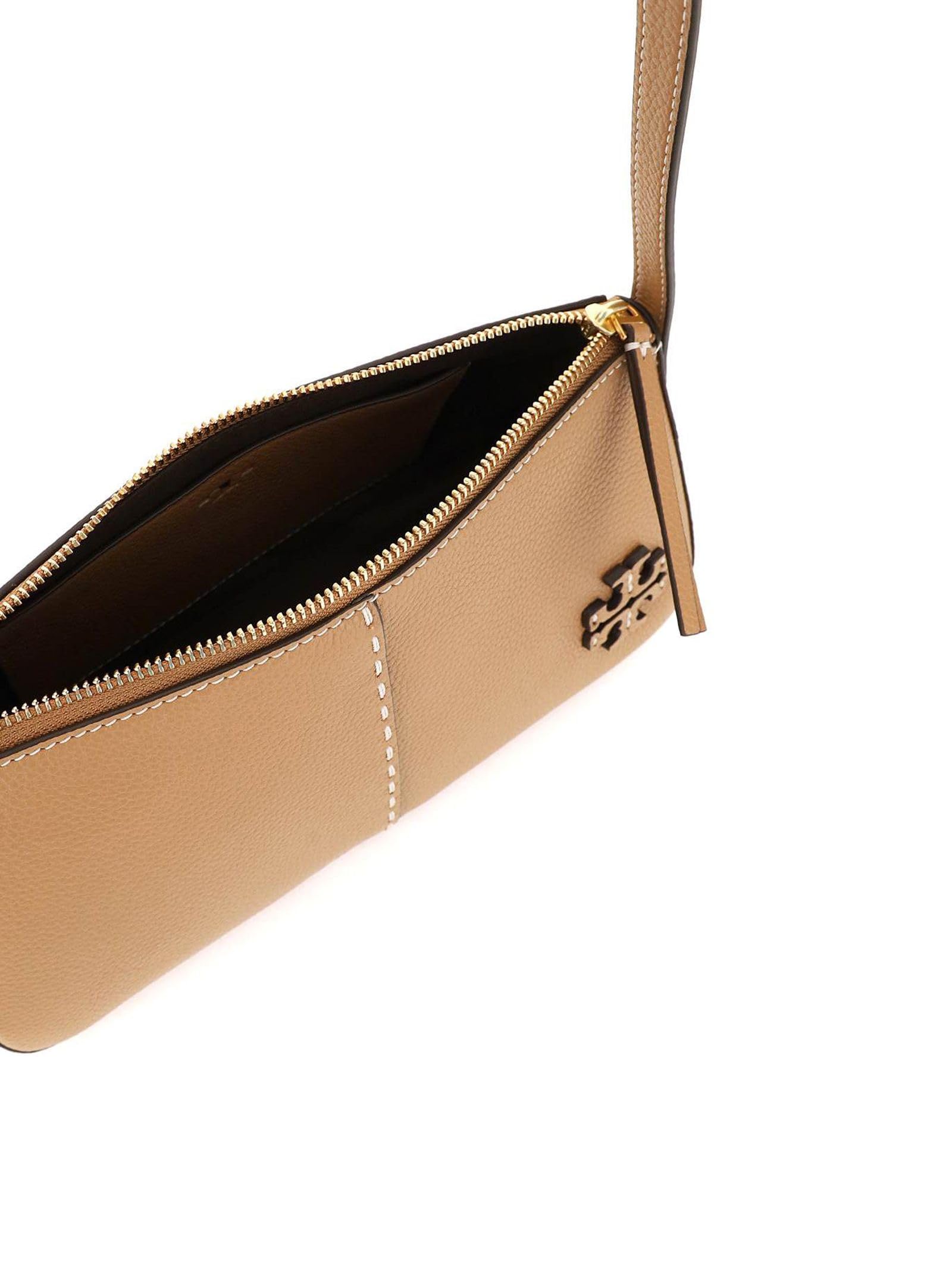Tory Burch Women's McGraw Wedge Shoulder Bag Handbag Tiramisu Brown