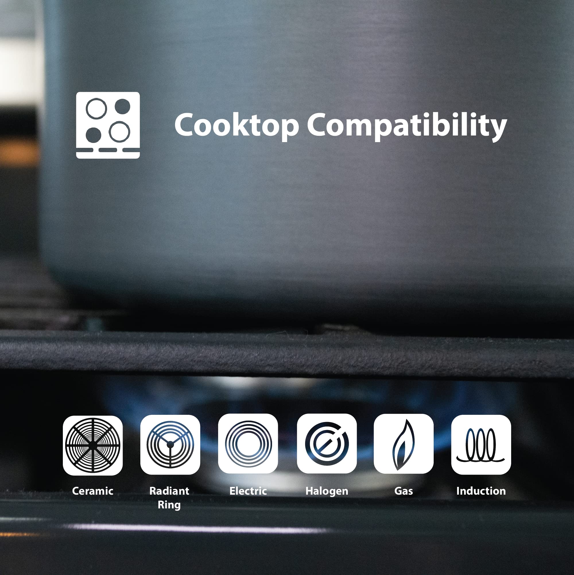 Swiss Diamond Hard Anodized Induction Compatible Stockpot/Dutch Oven with Lid - Dishwasher and Oven Safe, 5 Quart Nonstick Pan