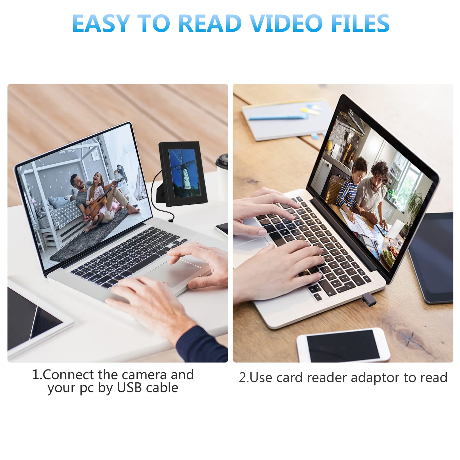 VERRNY Spy Hidden Camera Photo Frame HD 1080P Mini Camera Security Nanny Cam with Motion Detection for Home, Office,No WiFi Required