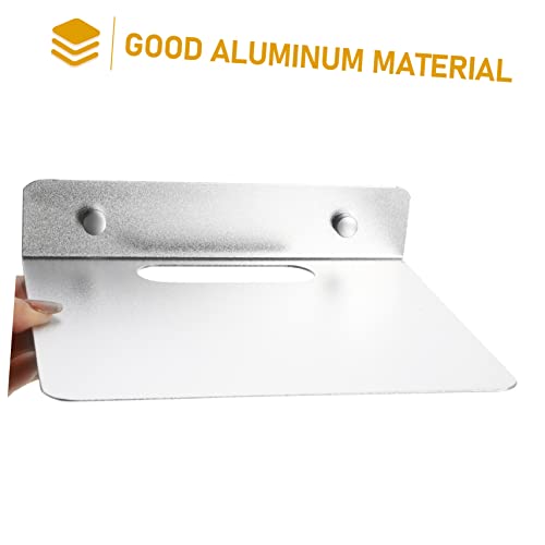 SOLUSTRE Speaker Stand 2pcs Wall Shelf Webcam Stand Shelving Brackets Wall Mounted Shelves Shelves for Wall Decor Small Shelf for Wall Camera Holder Space Aluminum Router Monitor Speaker Stands