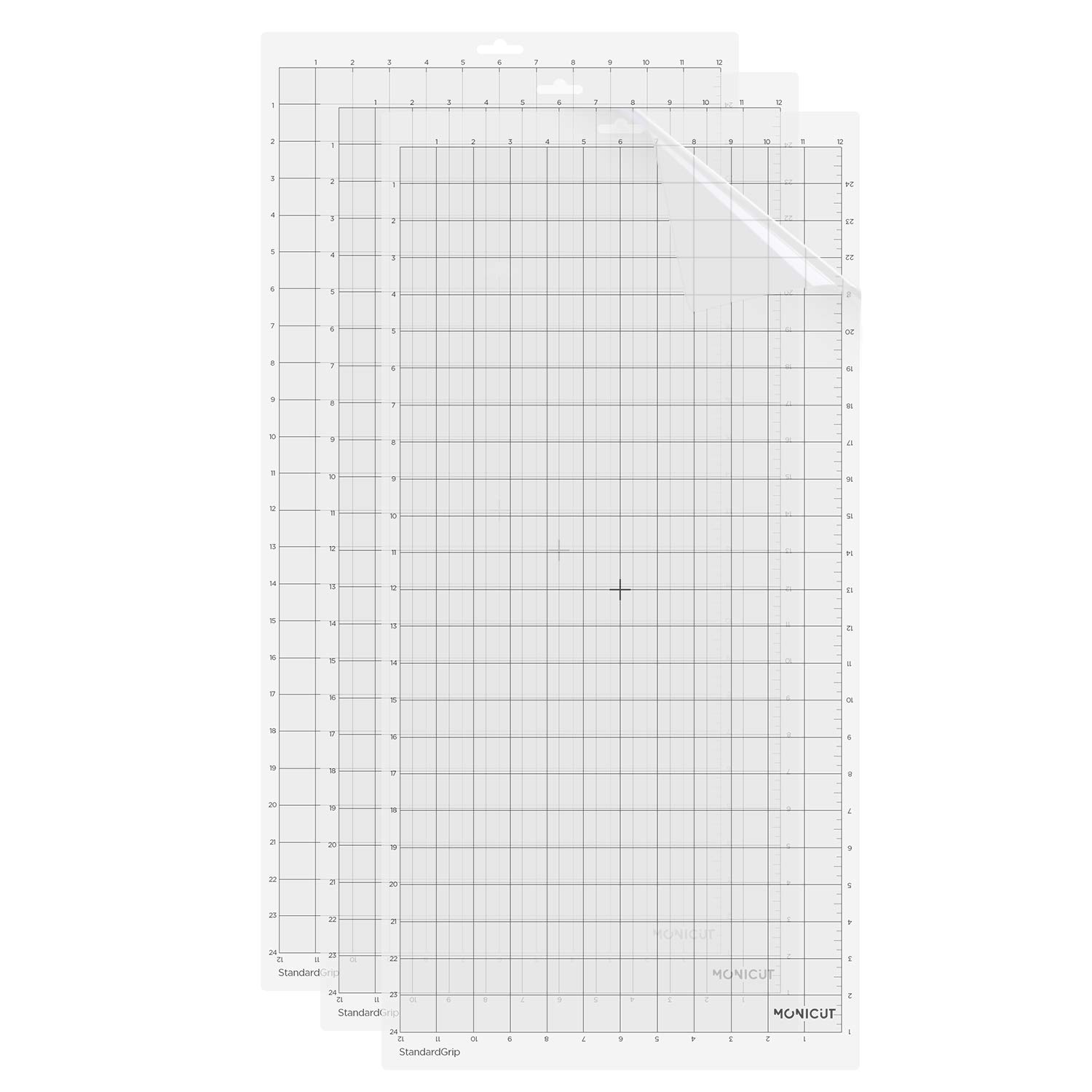 Monicut Cutting Mat 12x12 for Silhouette Cameo 4/3/2/1(Standardgrip, 3 Pack) Durable Cut Mat with Adhesive&Sticky Non-Slip PVC