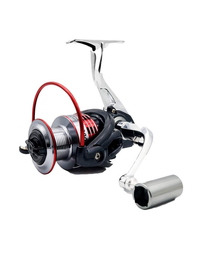 LLJPYX7L Sea Fishing Reel for Beginners, 13 + 1BB Rust-Proof Bearings 4.7:1 Gear Ratio, Suitable for Salt Water and Fresh Water, Left/Right Interchangeable Handle (Size : 5000)