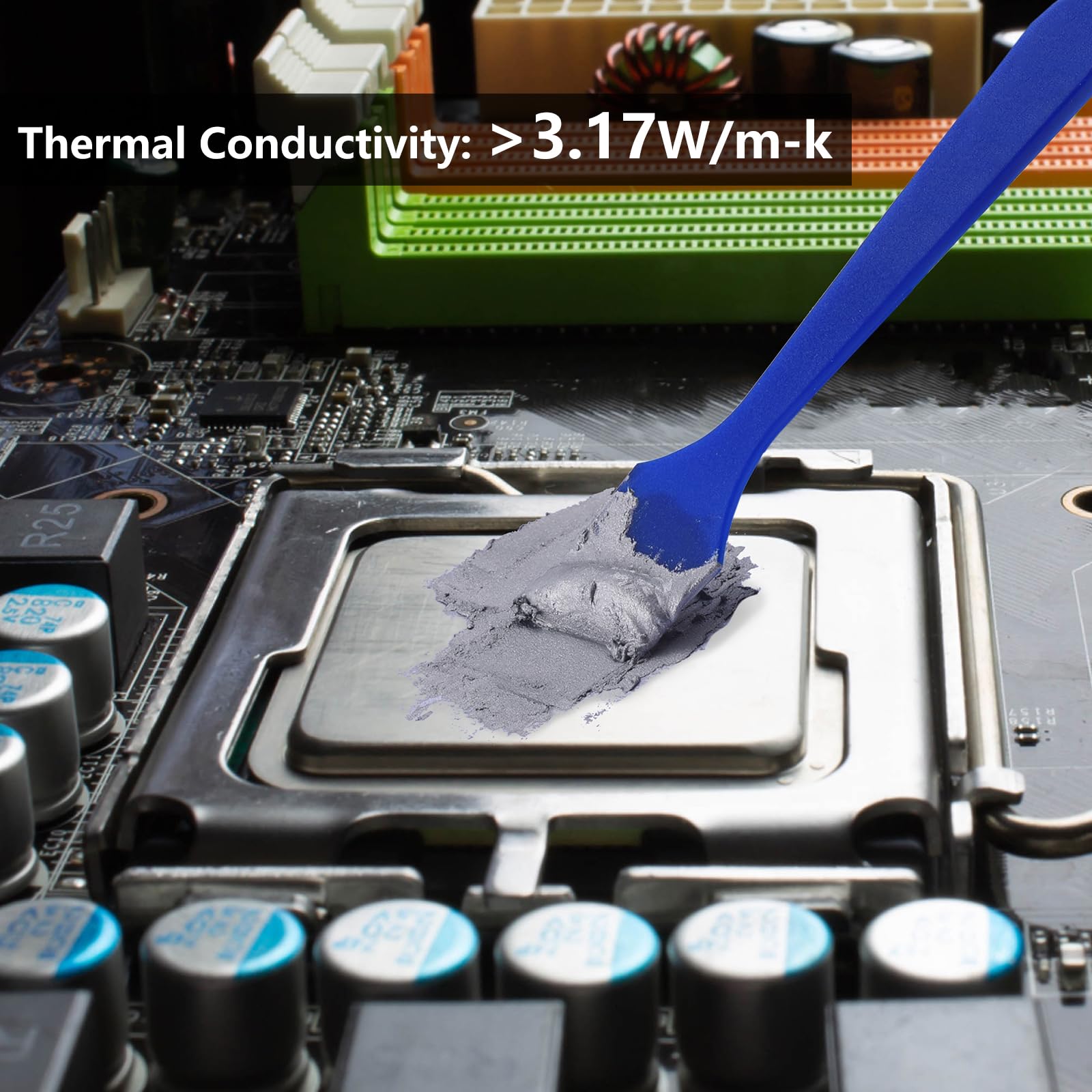 MoneyQiu HY-883-10g CPU Thermal Paste Kit-6.5 W/MK CPU Paste Thermal Compound Heatsink Paste Silicon Grease for PC CPU GPU LED PS4