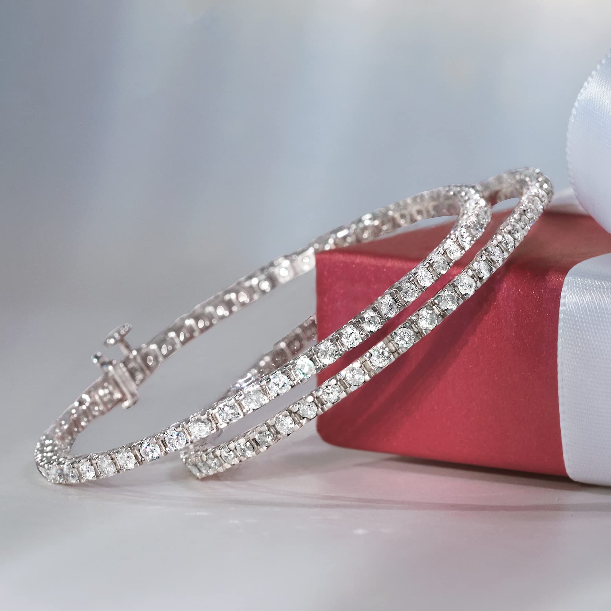 Ross-Simons 3.00 ct. t.w. Diamond Tennis Bracelet in Sterling Silver. 7 inches