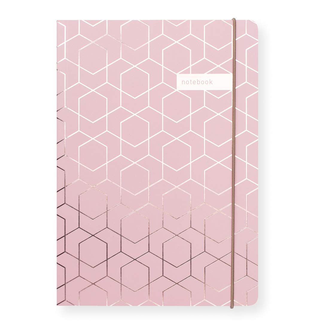 Matilda Myres Notebook - Rose Gold Foil - Teal
