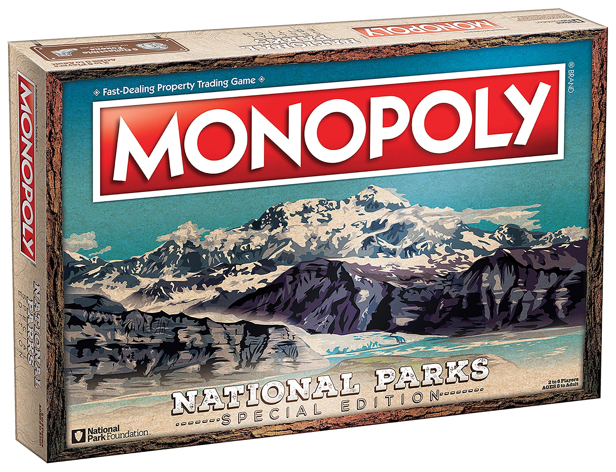 Monopoly National Parks 2020 Edition | Featuring Over 60 National Parks from Across The United States | Iconic Locations Such as Yellowstone, Yosemite, Grand Canyon, and More | Licensed Monopoly Game