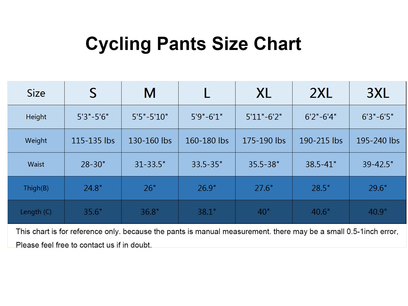 sponeed Cycling Padded Pants Men Stretchy Bicycle Bottoms for MTB Road Biking White XL