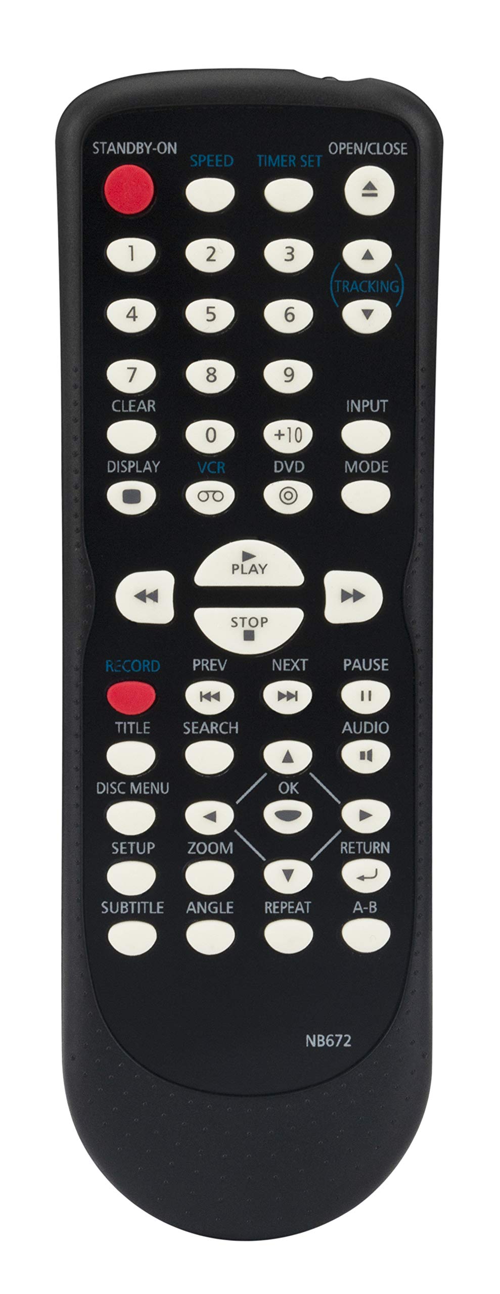NB672UD Replaced Remote fit for Magnavox DVD VCR DV225MG9 DV225MG9A DV226MG9 DV226MG9B CDV220MW9/F7 DV220FX4 DV220MW9 DV220MW9/VCR DV220MW9A GDV228MG9 DV225MG9C DV225SL8