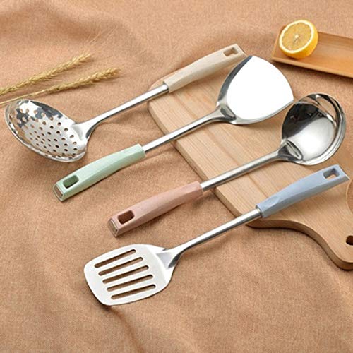 LMMDP 1 Set Sstainless Steel Cookware Shovel Spoon Non Stick Kitchenware Cooking Supplies Kitchen Utensil for Home