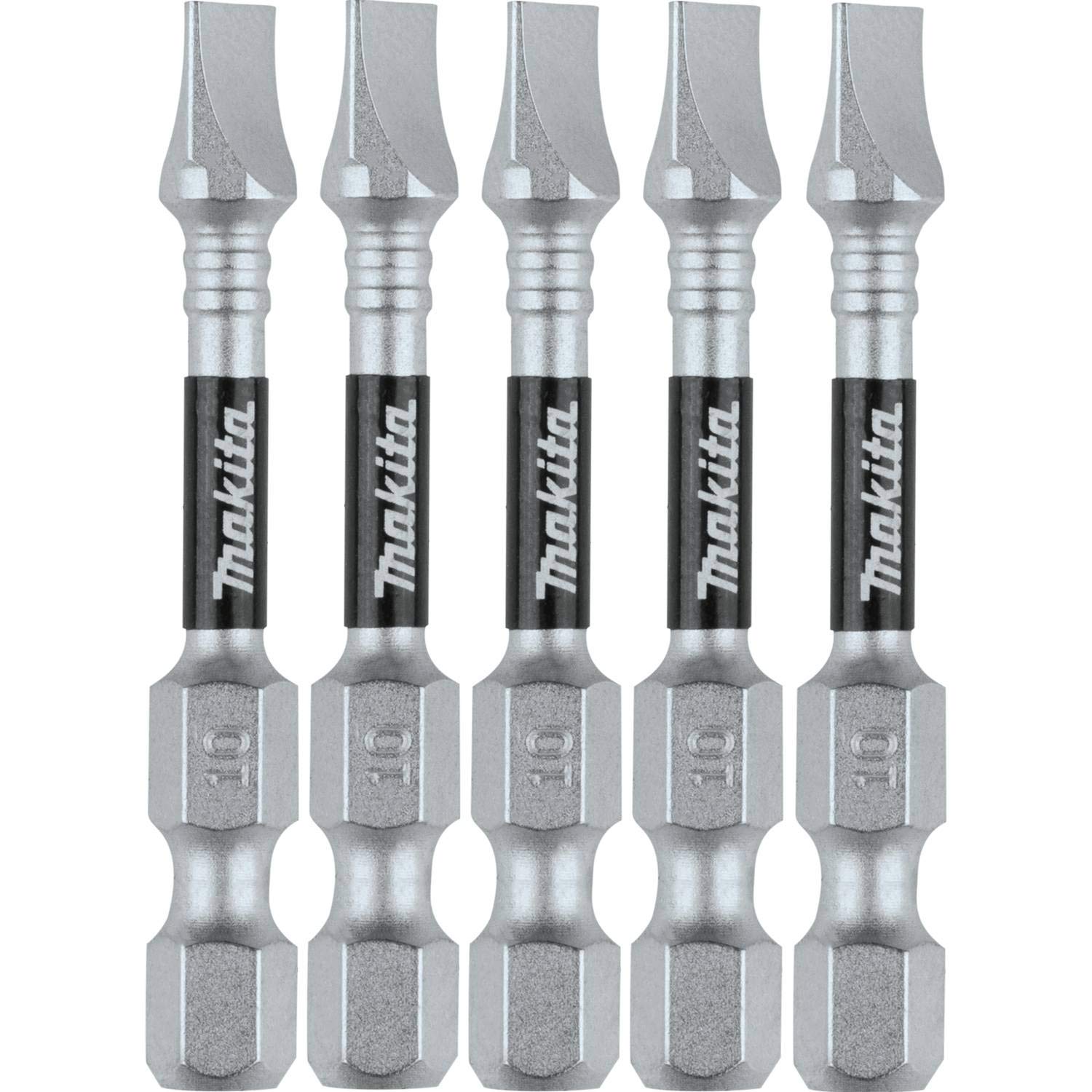 Makita E-01030 Impact XPS™ #10 Slotted 2" Power Bit, 5/pk