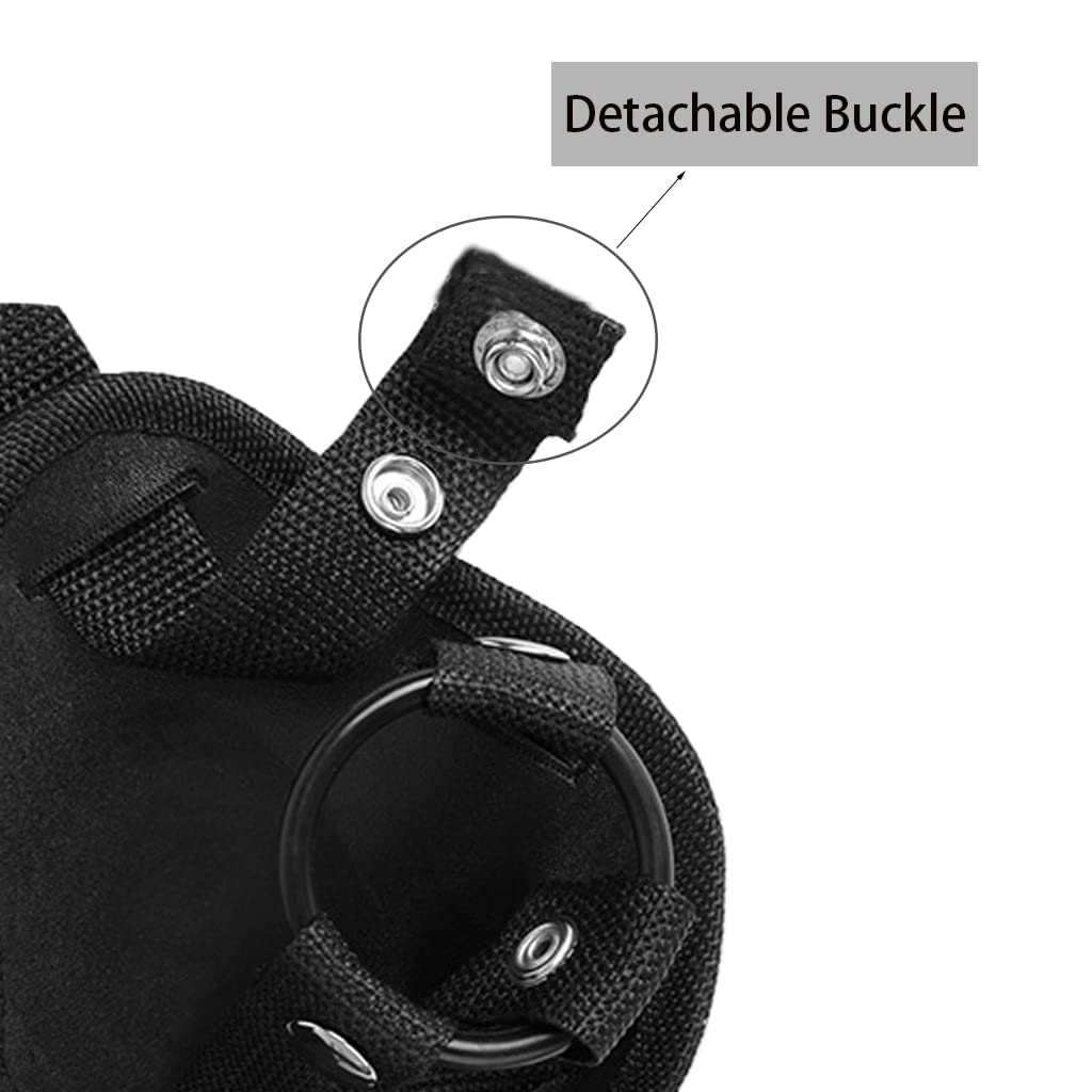 Strapless Strapon Harness for for Adult Women Men Beginners Wearable (Black). (02)