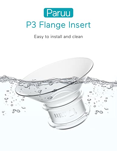 Paruu P3 Flange Insert 17mm, Original Breast Pump Parts, Wearable Breast Pump Replacement Accessories, 2 Pack