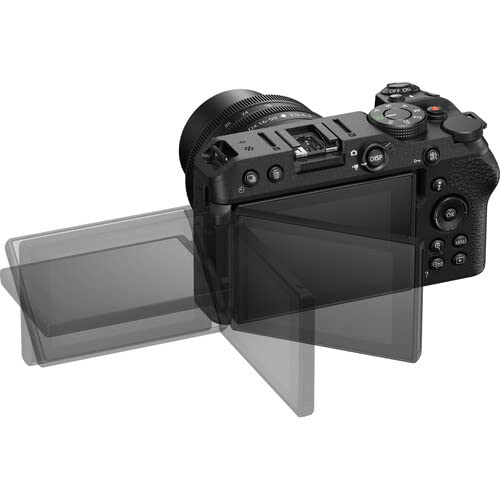 Nikon Z30 Mirrorless Camera with Nikon NIKKOR Z DX 16-50mm f/3.5-6.3 VR Lens+Handheld Grip Tirpod+LED Light+Photo Software+Shot-Gun Microphone(13PC) Bundle