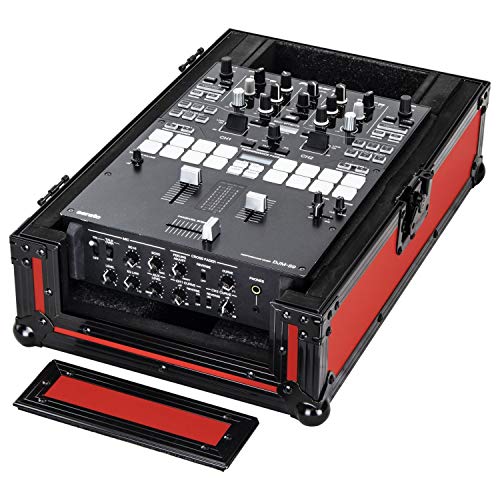 ODYSSEY FR10MIXBKREDXD Universal 10" Format Extra Deep Black On Red DJ Mixer Case