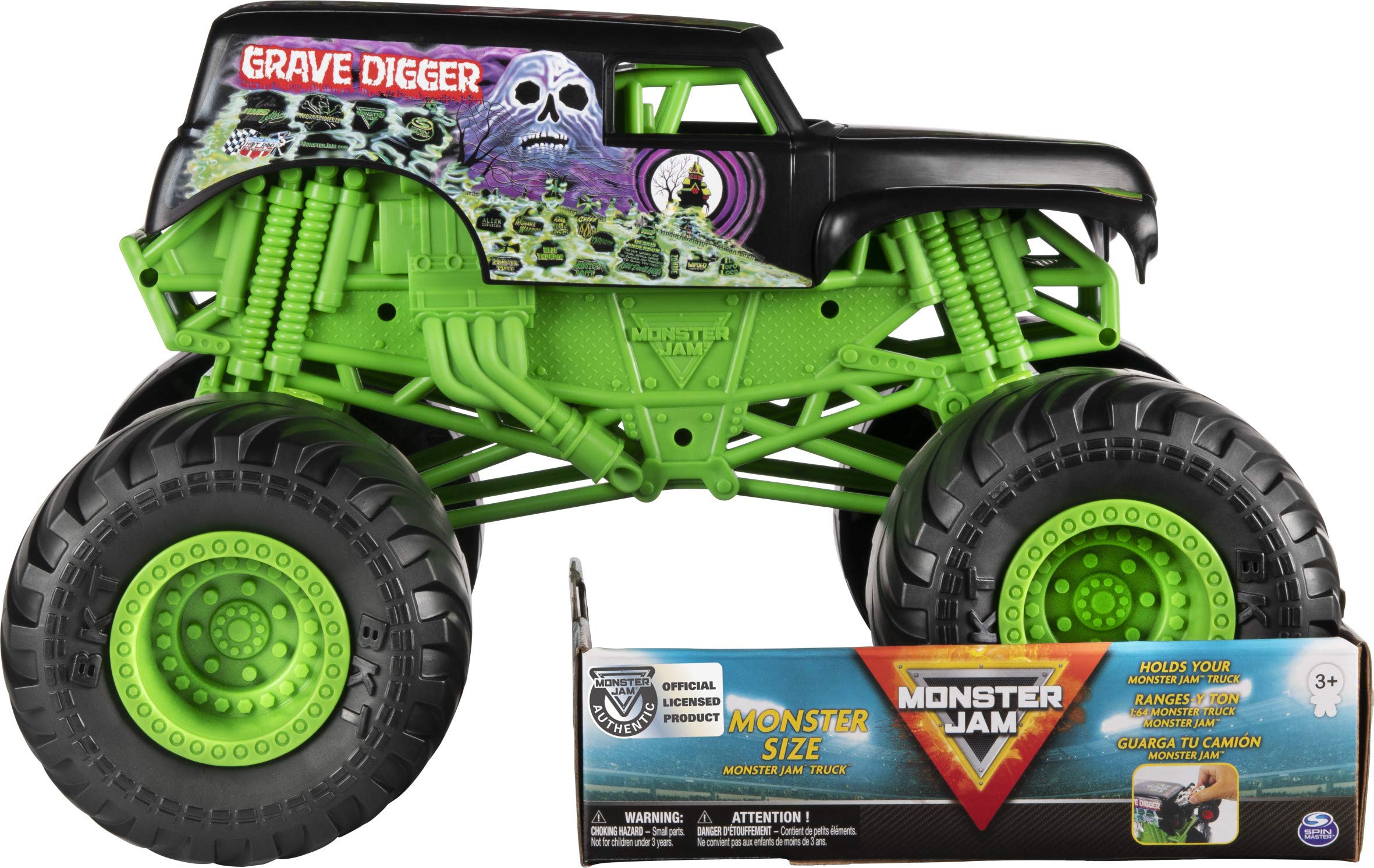 Monster Jam, Monster Size Grave Digger Monster Jam Truck, 1:10 Scale
