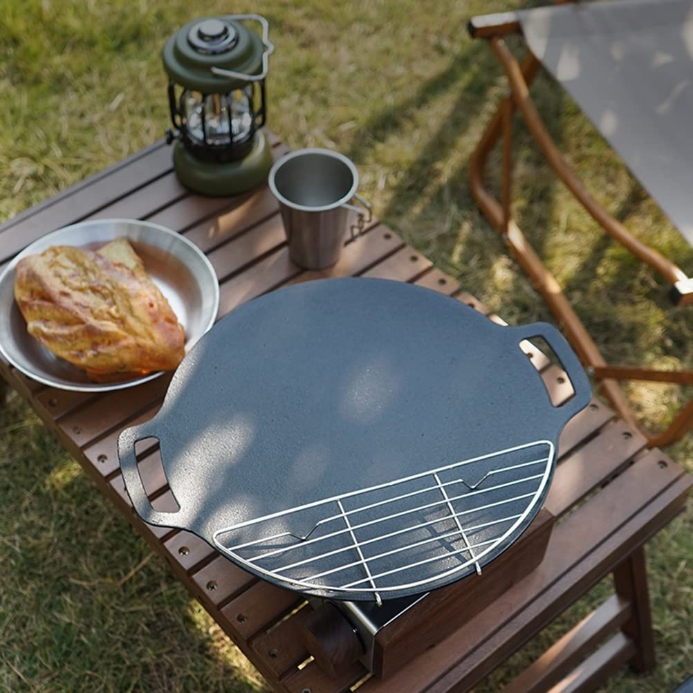 Stainless Steel Barbecue Wire Mesh, Small Half Round Cooling Rack with 2 Raised feet, Food Strainers, Anti-Scorching Grill Racks