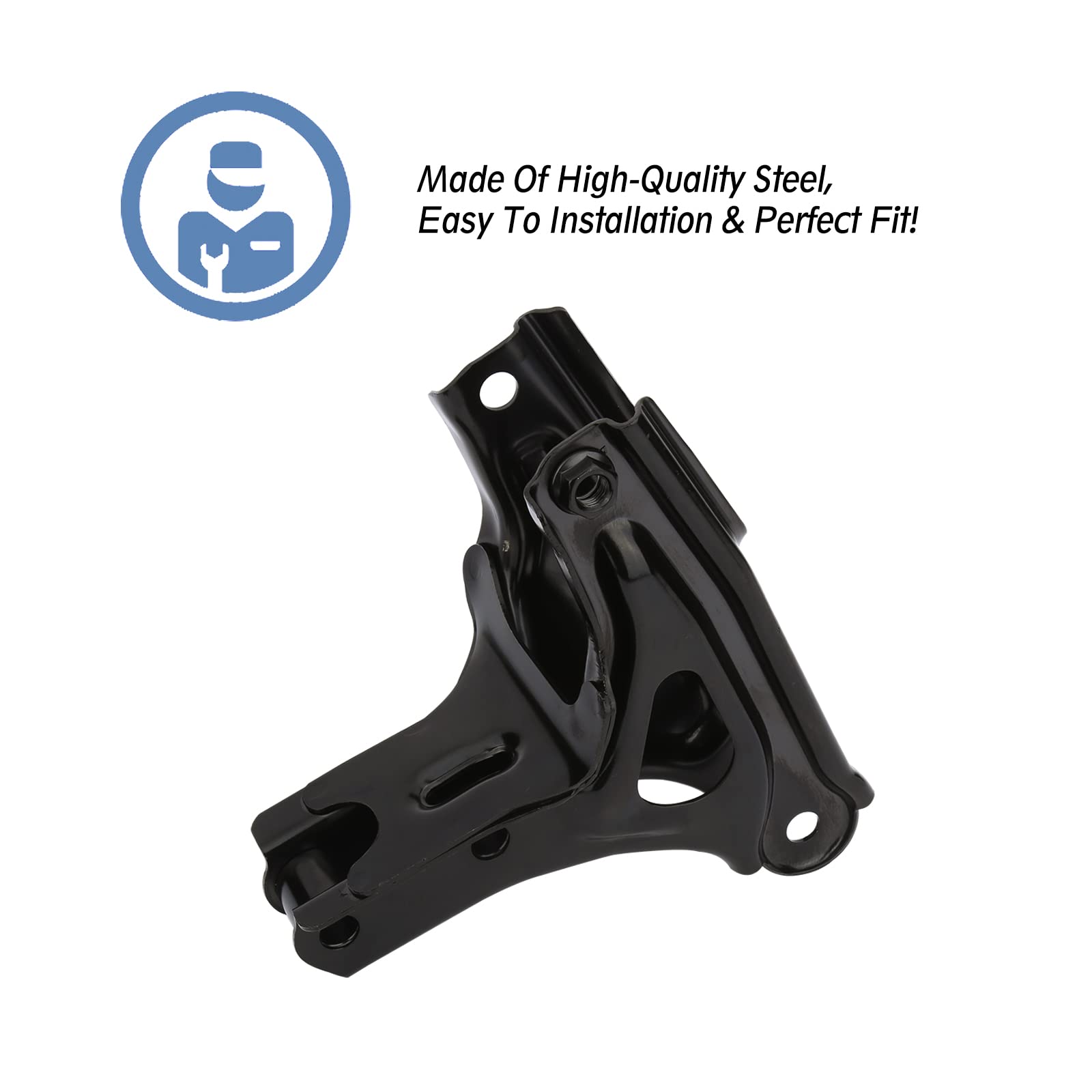 ONER AUTO PARTS Rear Engine Mount T Bracket,Compatible With 1999-2000 Honda Civic B16 Si, Replaces # 50827-S04-N10
