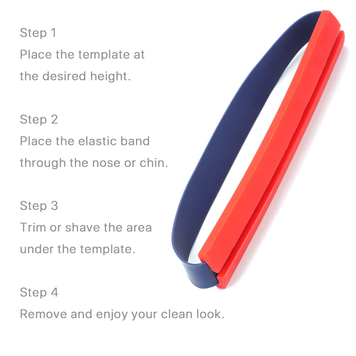 Neckline Shaving Template and Hair Trimming Guide Non-Slip Skin Safe