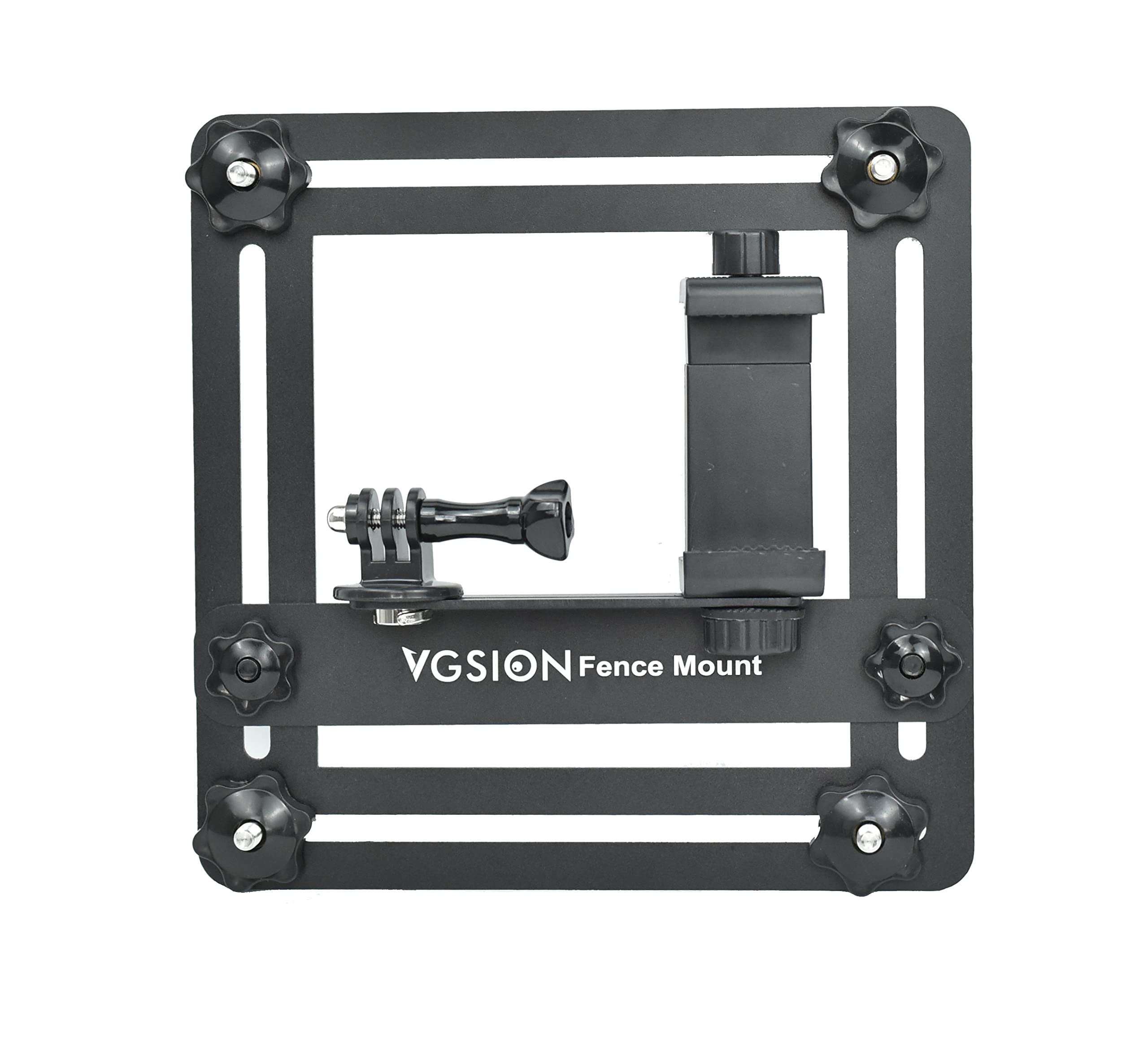 vgsion Baseball Fence Mount for Action Camera and Cellphone Support Charging When Recording, Compatible with GoPro Hero 10, Hero 9, Hero 8, Hero 7, iPhone, Samsung Galaxy