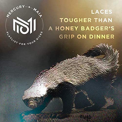 Mercury + Maia Honey Badger Survival Paracord Boot Laces - 7 Strand Nylon Core - Made in USA (Red, 54 inches, 1 Pair)