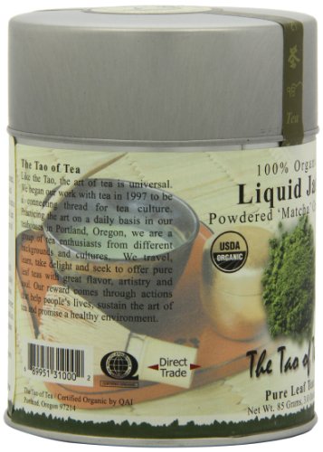 The Tao of Tea Liquid Jade Powdered Matcha Green Tea, Loose Leaf, 3 Oz