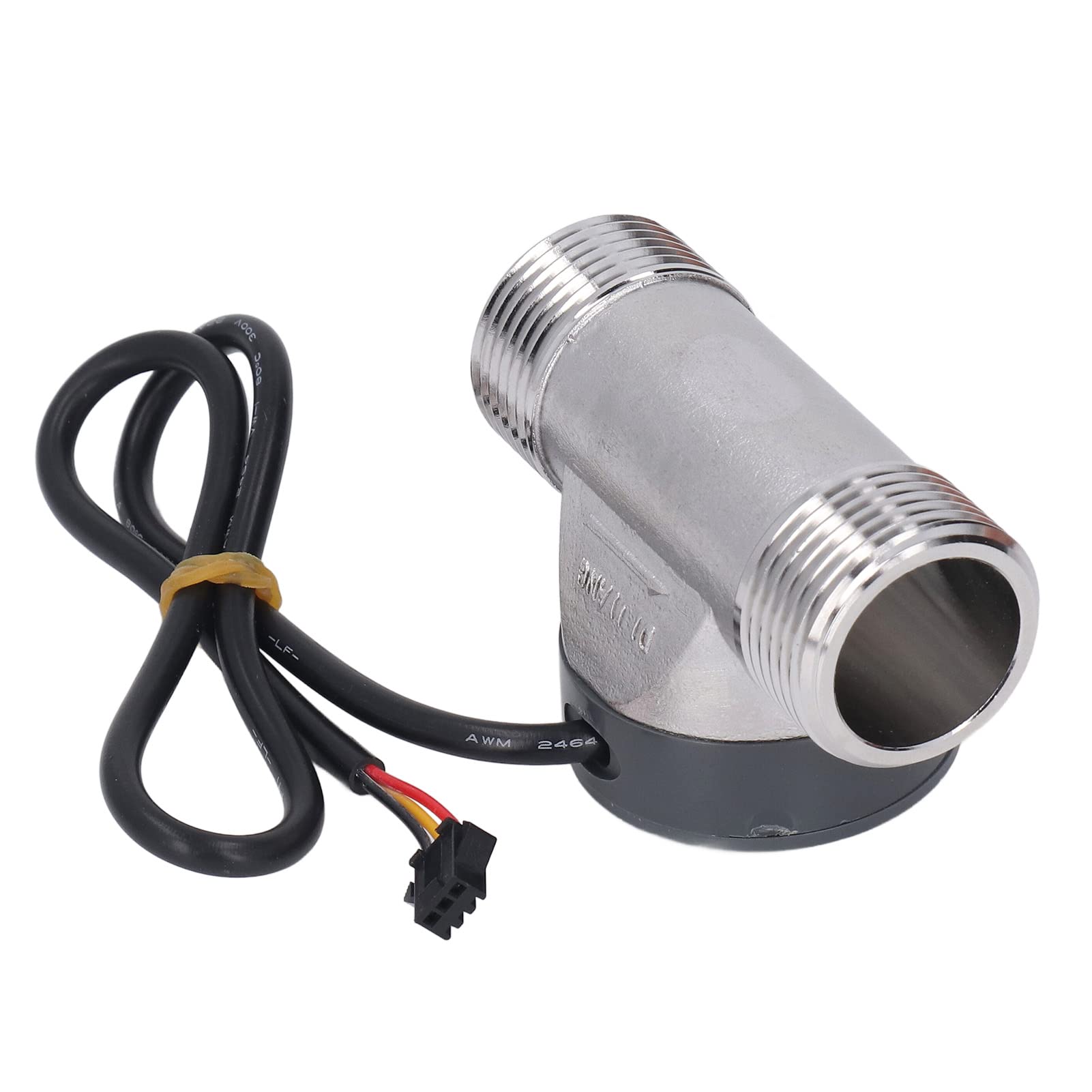 Water Flow Meter Flowmeter, Water Flow Counter Flow Sensor Counter Sensor Stainless Steel for Pool Fish Pond 3.5‑24V DC