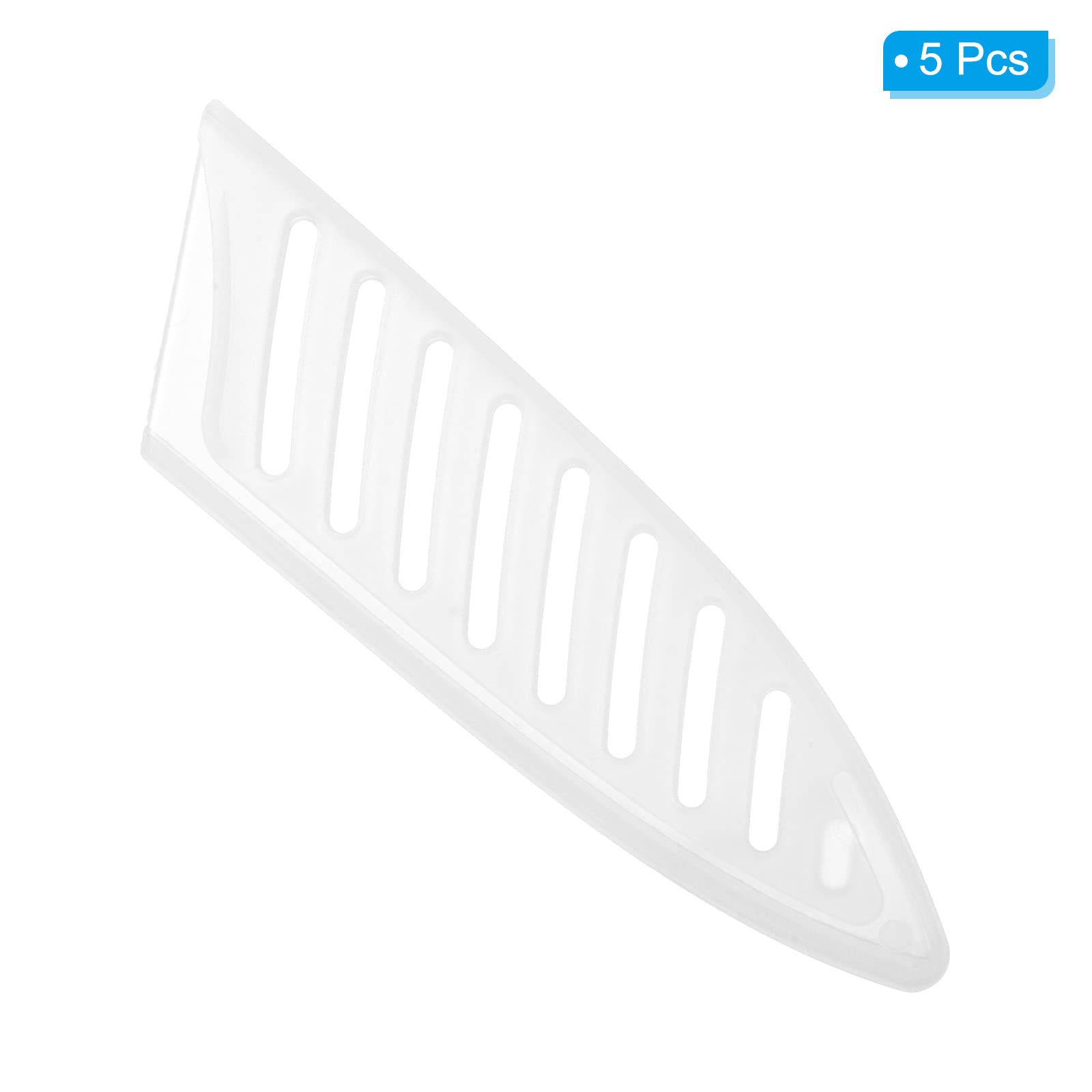 PATIKIL PP Safety Knife Cover Sleeves for 3.5" Paring Knife, 5 Pack Knives Edge Guard Blade Protector Universal Knife Sheath for Kitchen, White
