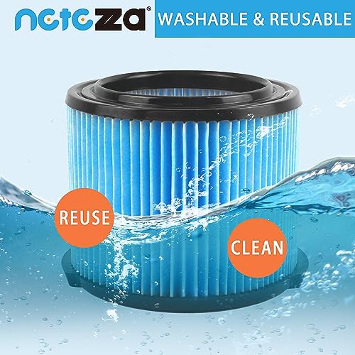 VF3500 Replacement 3-Layer Filter Compatible with riged VF3500 3-4.5 Gallon Vacuum Cleaner WD4050 WD4070 WD4522, 2 PACK