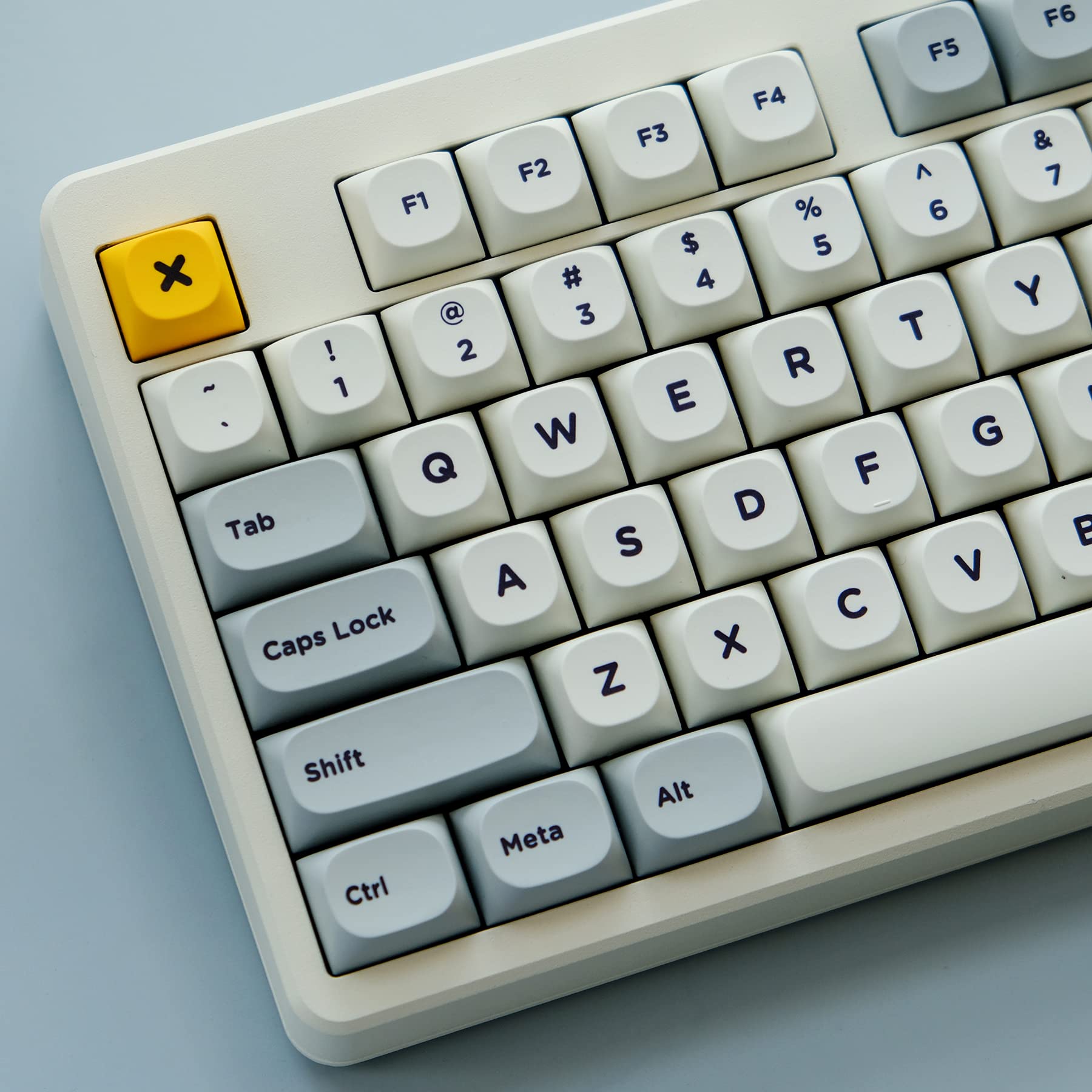 UniCusMech Custom PBT Dye Sublimation MA Profile 125 Keys Small Full Keycaps Compatible with 61/68/87/104/980 Mechanical Keyboards(Heavy Industry)