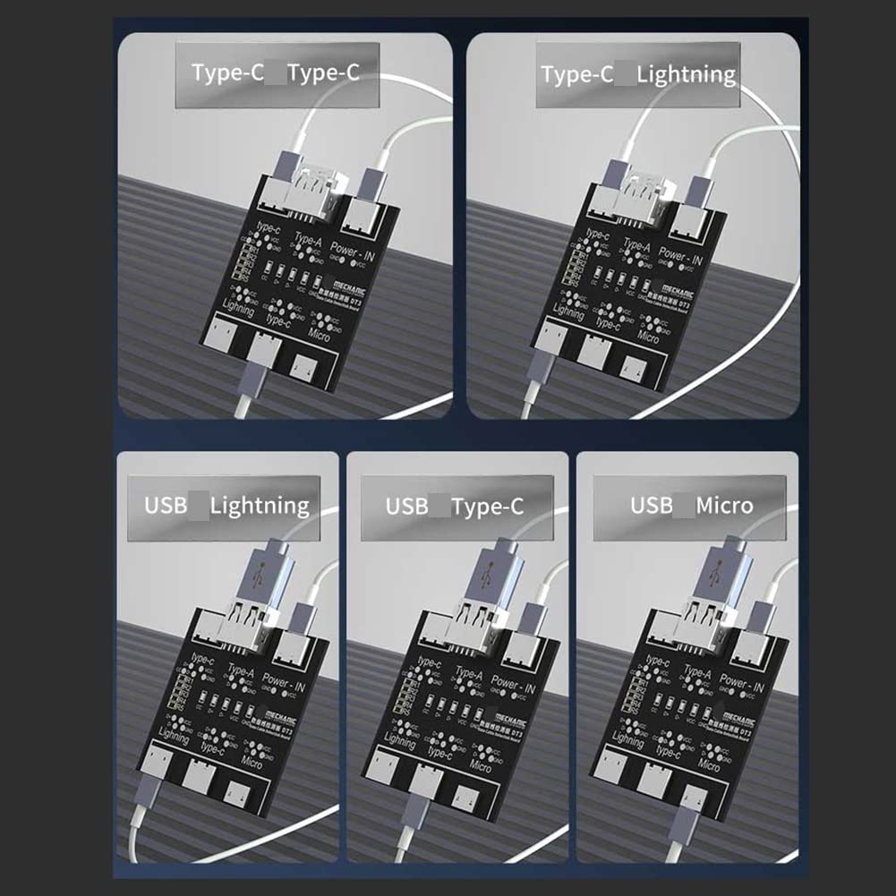 OWLEEN DT3 Data Board USB Cable Tester for iOS Android Type-C Short Circuit On-Off Switching Board Repair