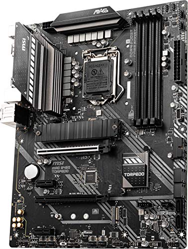 MSI MAG B460 Torpedo Gaming Motherboard (ATX, 10th Gen Intel Core, LGA 1200 Socket, DDR4, CFX, Dual M.2 Slots, USB 3.0, 2.5G LAN, DP/HDMI)
