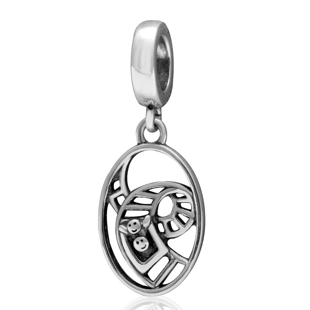 Luckybeads Amusement Park Roller Coaster Charm 925 Sterling Silver Dangle Children Gifts Bead for