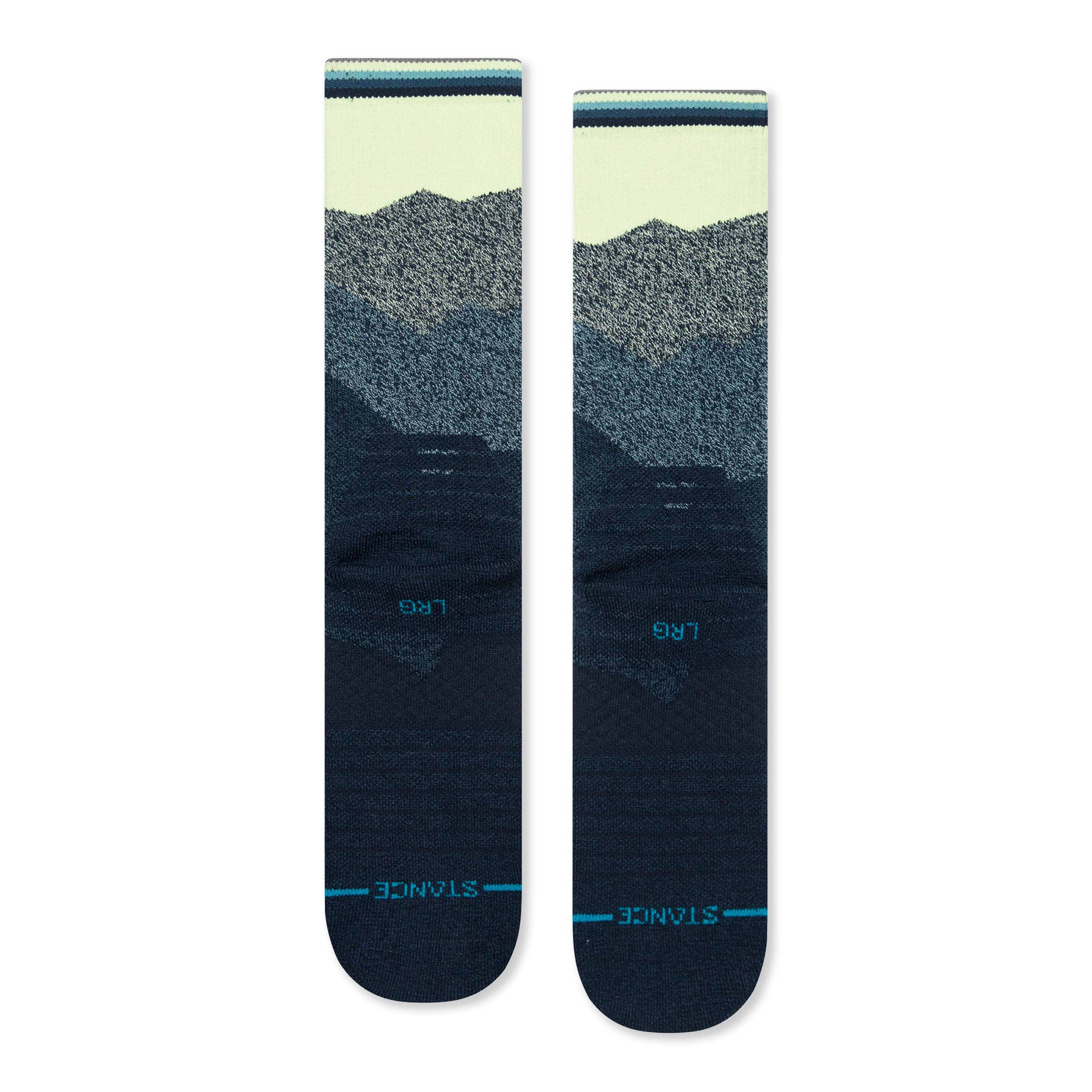 Stance 4 Peaks Hiking Crew Navy LG (US Men's Shoe 9-13, Women's Shoe 11-14)