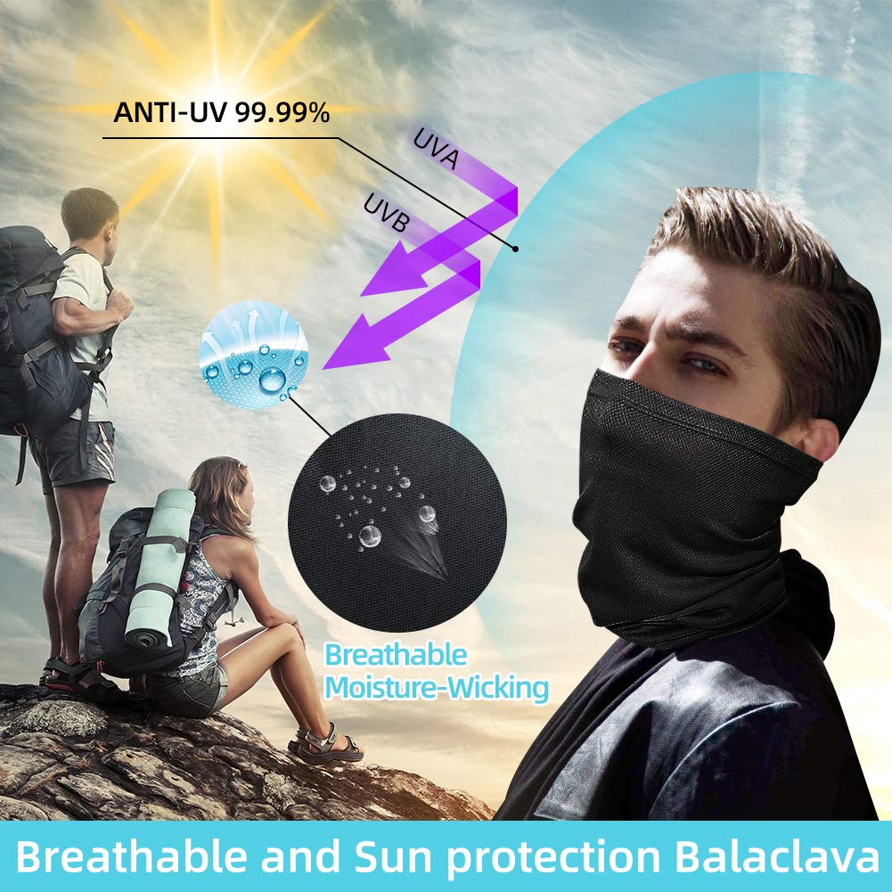 Neck Gaiter Face Mask Scarf Bandana Headwear Sun Protect for Fishing Motorcycle