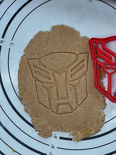 Set of 2 Autobots Decepticons Logo Cookie Cutters & Molds 3.5” inches Produced by 3D Kitchen Art