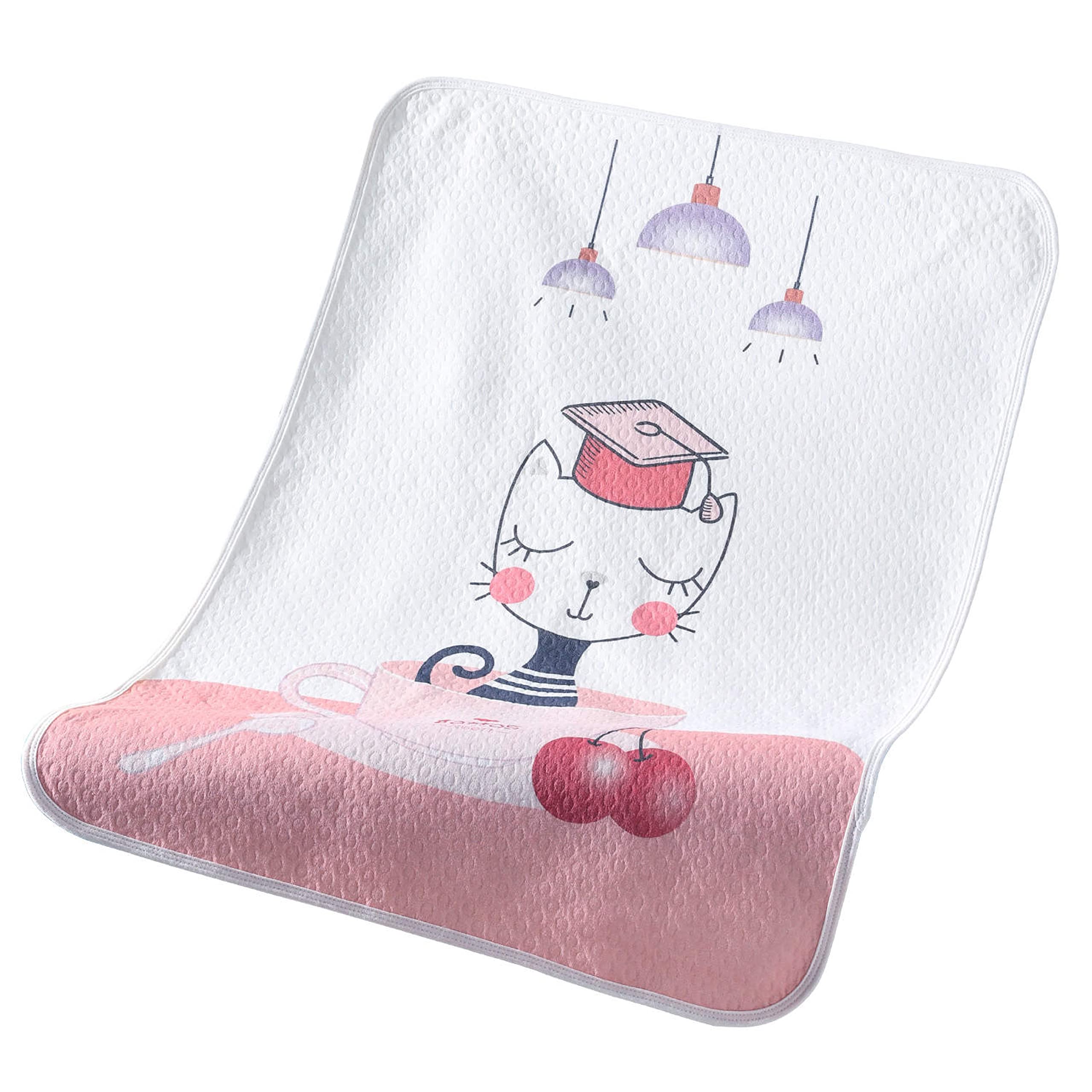 Waterproof Washable Bed Pads- Potty Training - 4-Layer of Pure Cotton - Mattress Protector Crib, Toddler Urine Pad (35 x 28 in) (elephant)
