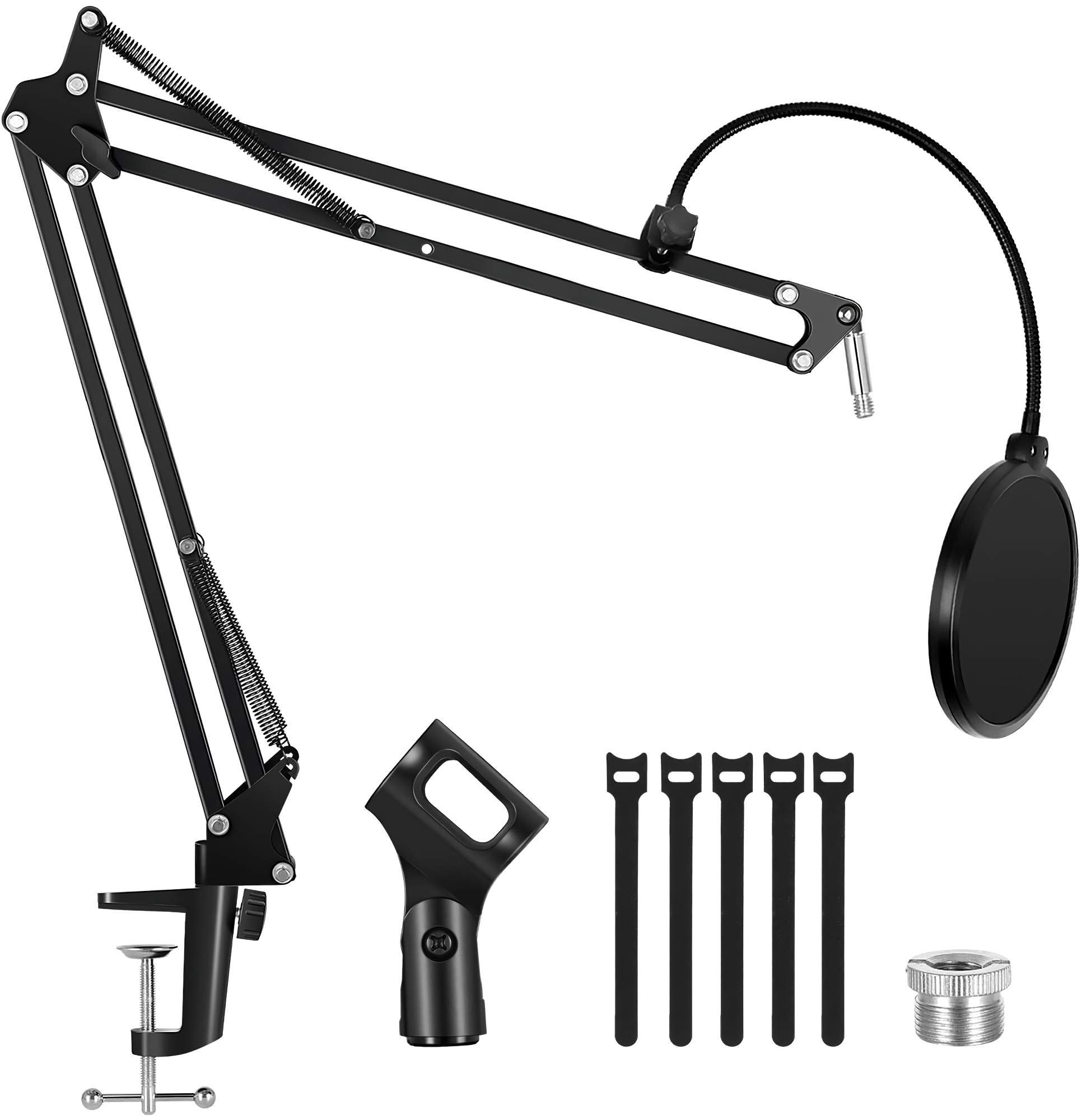 MU066 Heavy-Duty Microphone Arm Stand Set