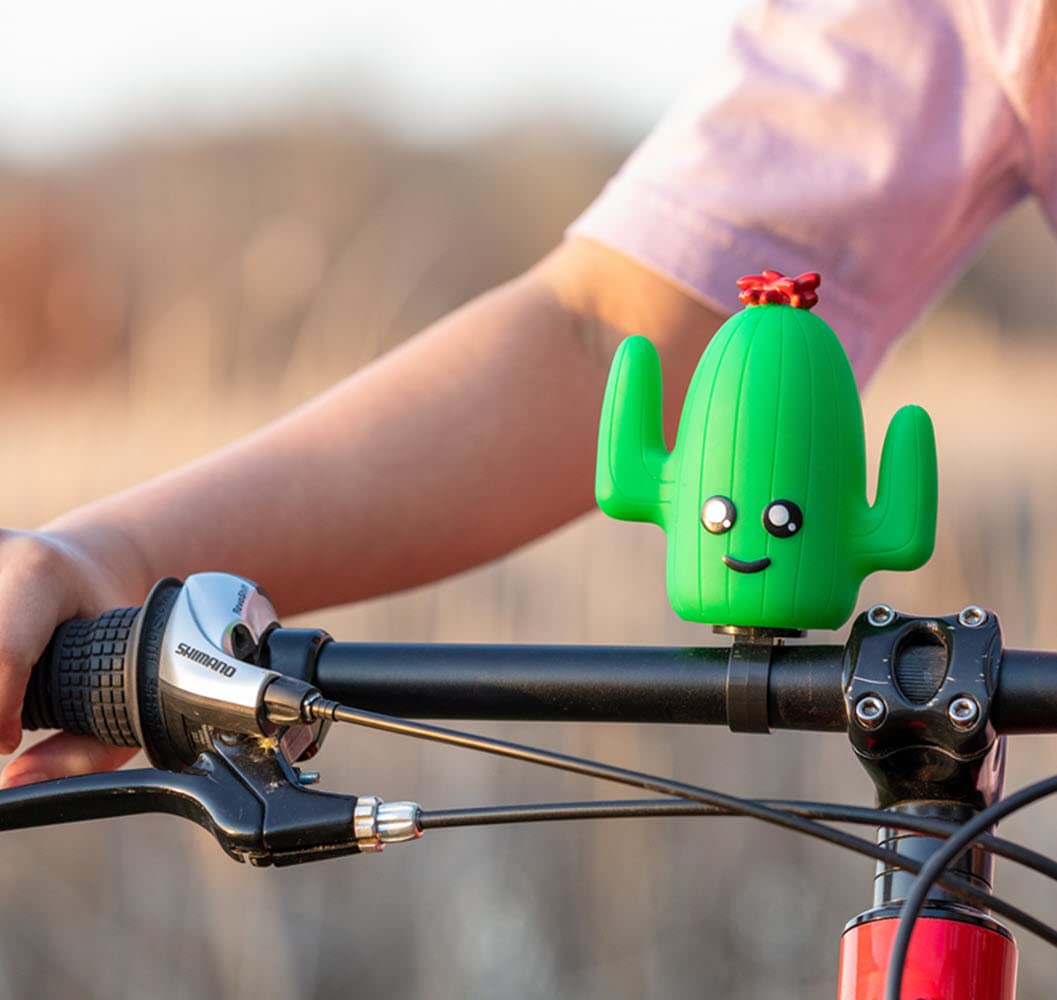 MSW Bike Squeeze Bike Horn for Kids | Squeaky Soft Characters | Cool Cactus