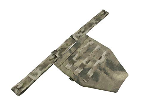 MOLLE Tactical Jockstrap Protect Airsoft Paintball molle Vest Chest rig Belt Tactical Waterproof (A-TACS AU)